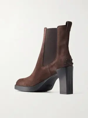 TOD'S Tronchetto Elastico 80 Suede Ankle Boots