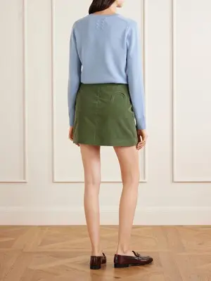 BLAZÉ MILANO Coci' Cotton-corduroy Mini Skirt