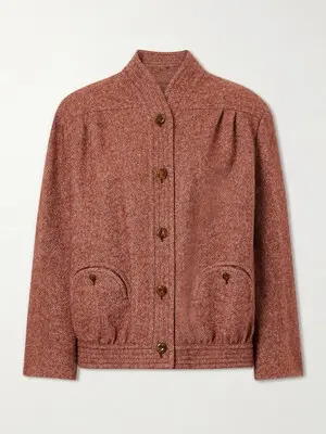 BLAZÉ MILANO Coiba Herringbone Jacket - Red
