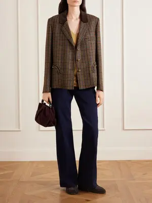 BLAZÉ MILANO Checked Wool Blazer