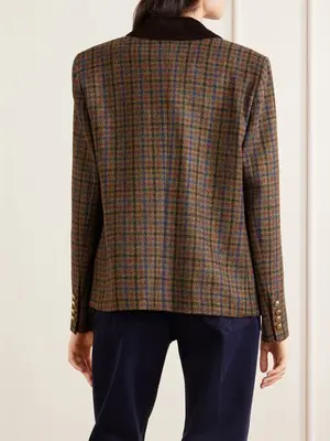 BLAZÉ MILANO Checked Wool Blazer