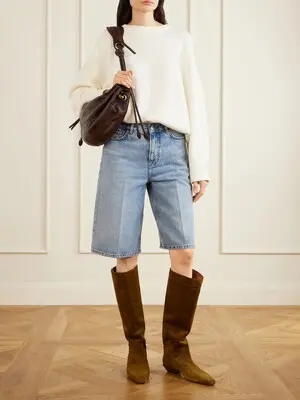 Paris Texas Bettina 25 Suede Knee Boots