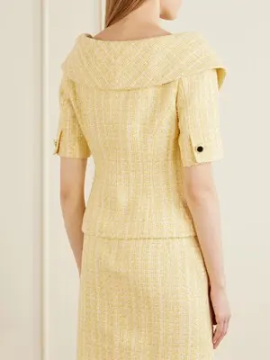 Alessandra Rich Embellished Tweed Jacket