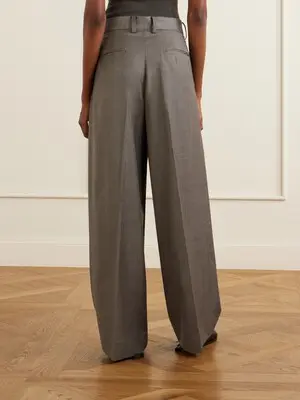 SSSTEIN Wool Pleated Wide-leg Pants