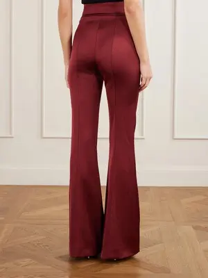 Galvan Satin Flared Pants