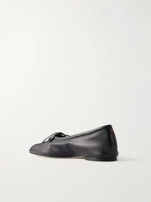 AeydĒ Nomi Leather Ballet Flats - Black