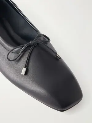 AeydĒ Nomi Leather Ballet Flats - Black