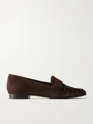 AeydĒ Aldous Suede Penny Loafers