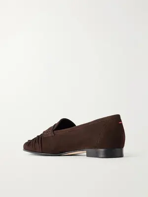 AeydĒ Aldous Suede Penny Loafers