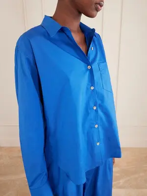 JAMIE HALLER The Logo Weekend Cotton Shirt