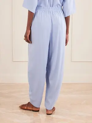 JAMIE HALLER Arc Silk Tapered Pants