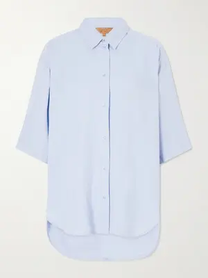 JAMIE HALLER Elbow Silk Shirt