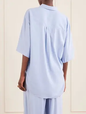 JAMIE HALLER Elbow Silk Shirt