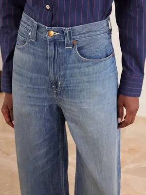 JAMIE HALLER Baggy Wide-leg Jeans