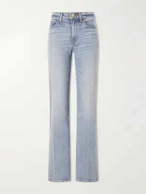 JAMIE HALLER Wide-leg Mid-rise Jeans