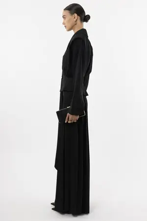 Arakii Front Tie Silk Blouse