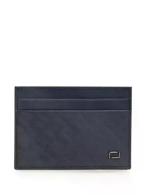 LANCEL Leon Monogram-embossed Cardholder - Blue
