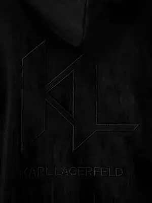 Karl Lagerfeld Logo-embroidered Drawstring Hoodie
