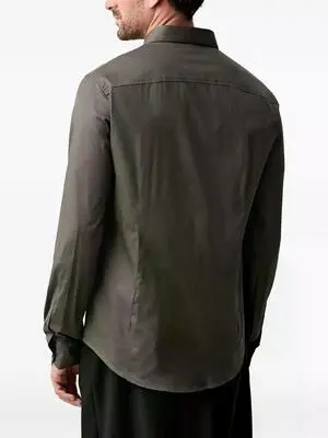 Armani Exchange Logo-embroidered Slim-fit Shirt