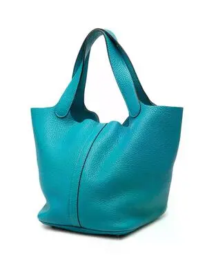 Hermès 2014 Clemence Picotin Lock 22 Handbag - Blue