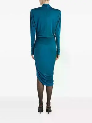 Balmain Draped Flowing Jersey Dress