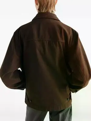 LEMAIRE Boxy Jacket In Heavy Garment-dyed Broken Twill