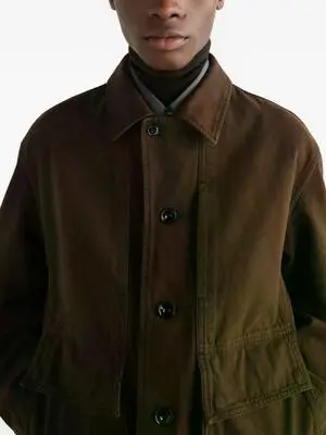 LEMAIRE Boxy Jacket In Heavy Garment-dyed Broken Twill