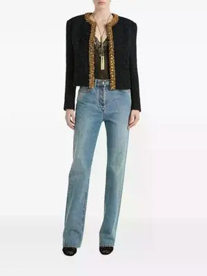 Balmain Straight-leg Faded Denim Jeans