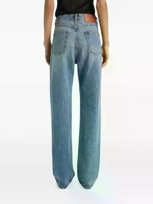 Balmain Straight-leg Faded Denim Jeans