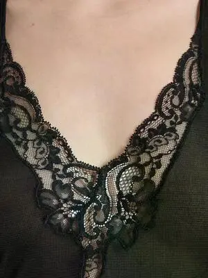 Balmain Knit Vest Top With Lace