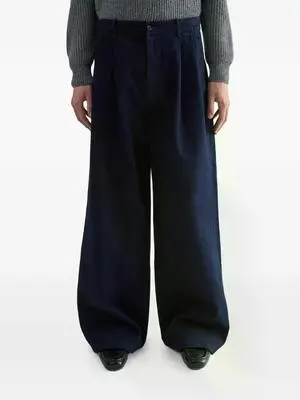JIL SANDER Pleated Oversized Jeans