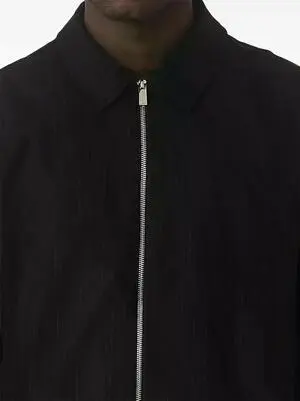 MAUVAIS Savile Pinstripe-pattern Zip-up Jacket