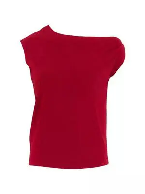 Norma Kamali One-shoulder Top - Red