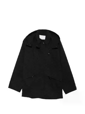 Cecilie Bahnsen Finn Floral-jacquard Oversized Jacket - Black
