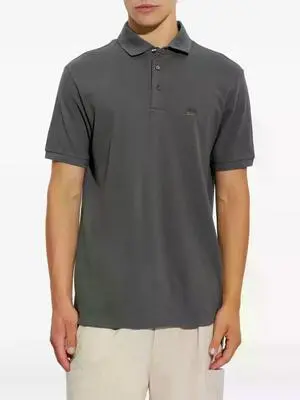 Etro Embroidered-logo Polo Shirt - Grey