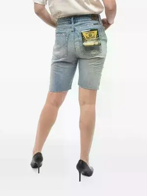 WASHINGTON DEE-CEE Distressed Studded Shorts