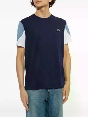 Lacoste Logo-patch Panelled T-shirt