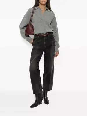 HAIKURE Button-fastening Polo Sweater