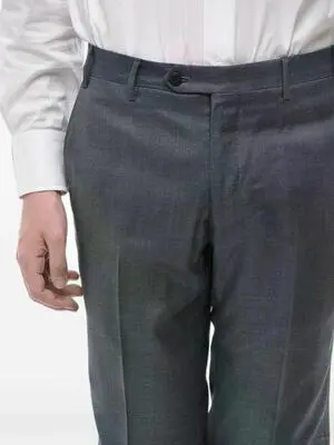Corneliani Silk-blend Belt-loop Trousers
