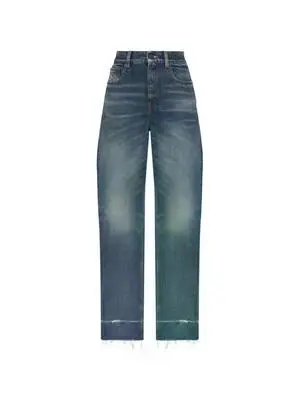 Chloé Frayed-hem Jeans - Blue