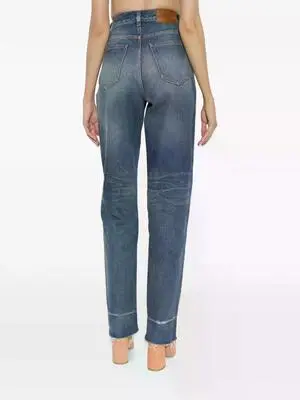 Chloé Frayed-hem Jeans