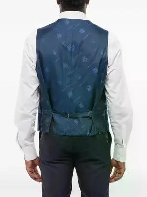Corneliani Textured-finish Silk Waistcoat