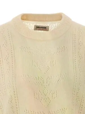 Zadig&Voltaire Markuz Pointelle-knit Sweater - Neutrals