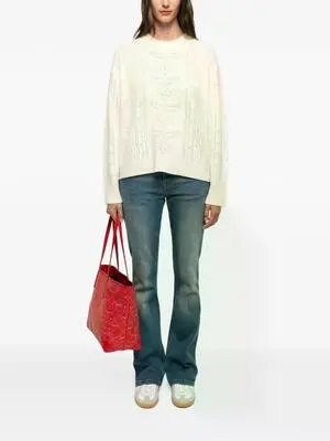 Zadig&Voltaire Markuz Pointelle Knit Sweater - Neutrals