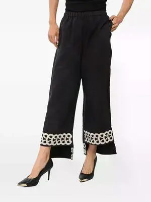 BY MALENE BIRGER Mirabellos Embroidered Trousers - Black