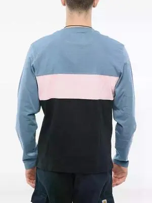 EDEN PARK Logo-print Colour-block T-shirt