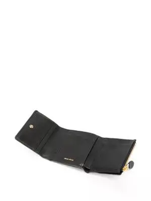 Miu Miu Logo-embossed Trifold Wallet