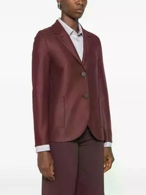 Harris Wharf London Single-breasted Notched-lapels Blazer - Red