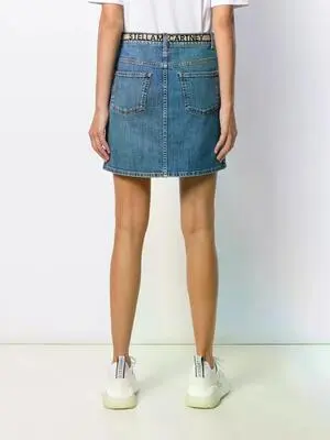 Stella McCartney Belted Denim Skirt