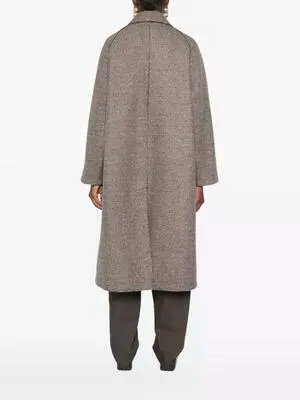 Harris Wharf London Houndstooth-pattern Single-breasted Coat
